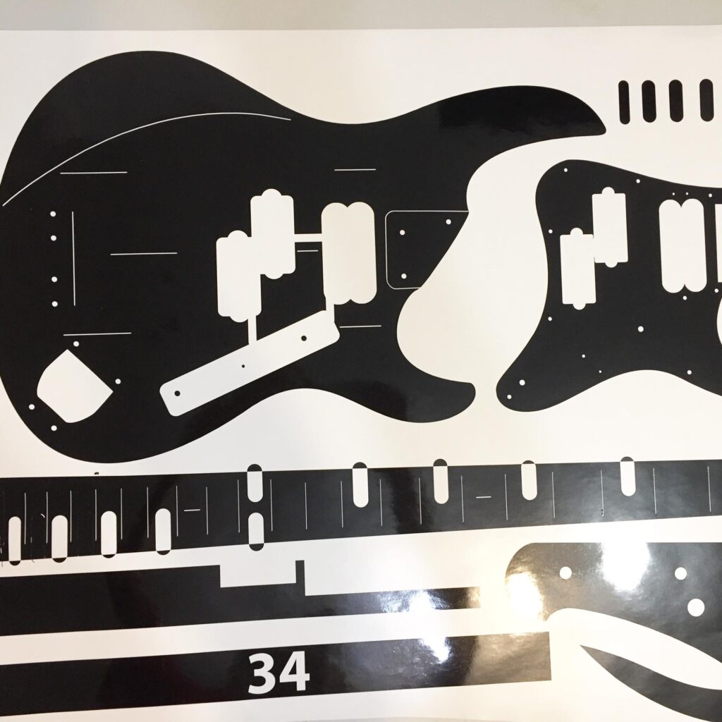 Attitude bass Routing Template. Build your own Sheehan bass. body and ...