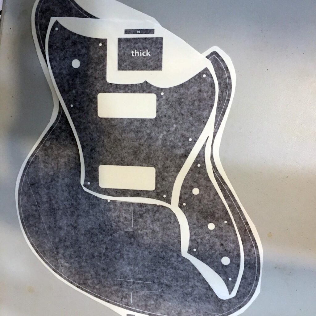 2018 meteor Routing Template-vinyl blueprints for guitar building