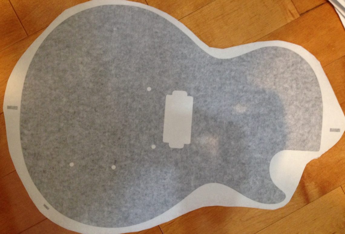LP Junior style body Vinyl Routing Template - Rusted Relics