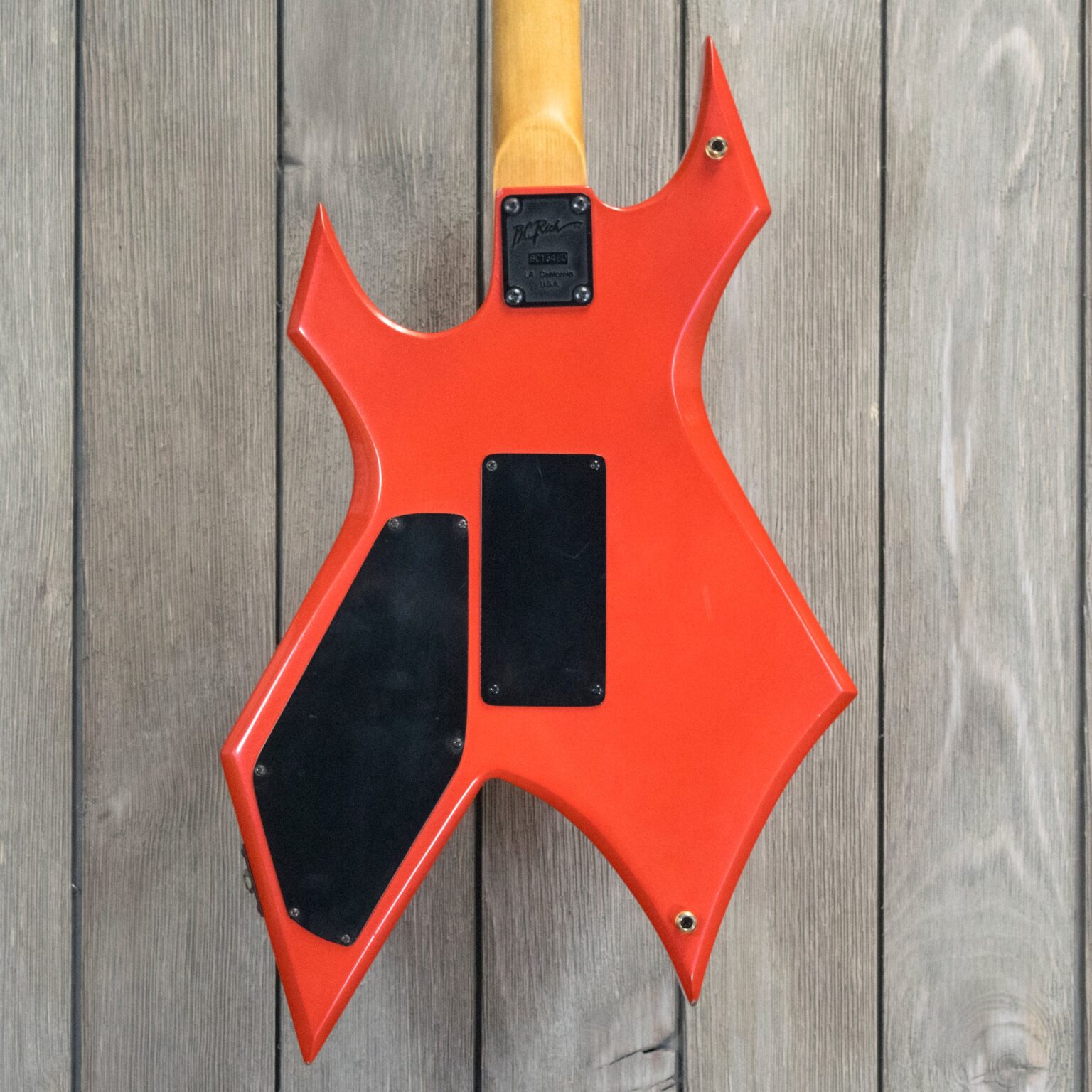 Warlock guitar Routing Template. Classic 80s metal guitar. Body, neck ...
